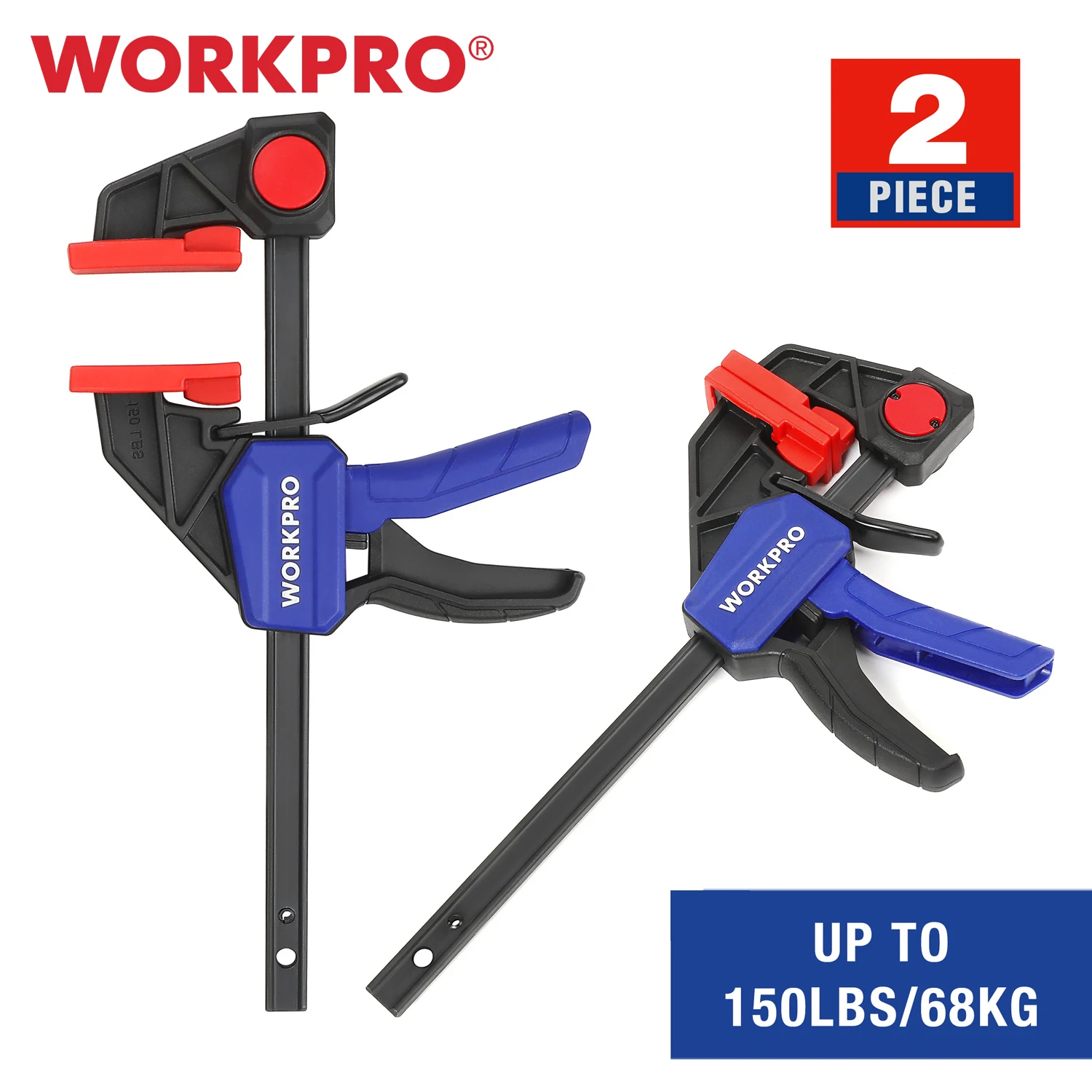 WORKPRO-6-150mm-1-2PC-Quick-Ratchet-F-Clamps-For-Woodworking-Carpentry ...
