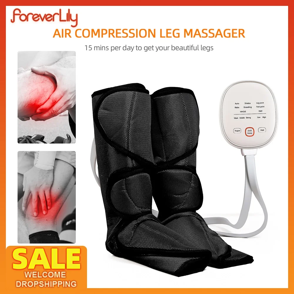 Professional-Air-Compression-Legs-Massager-Hot-Compress-Legs-Feet ...