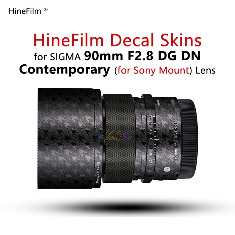 Hinefilm Skin for Sigma 90 f2.8 Sony Lens Sticker 90f2.8 Lens Wrap ...