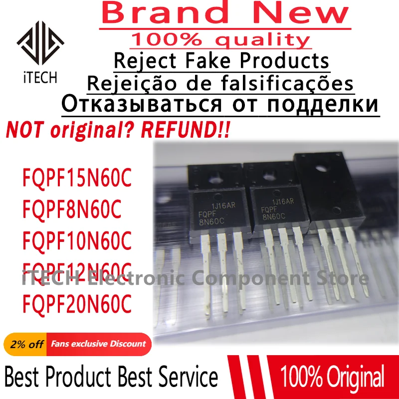 Mosfet-FQPF8N60C-FQPF-8N60C-FQPF10N60C-10N60C-FQPF12N60C-12N60C-FQPF15N60C-15N60C-FQPF20N60C ...