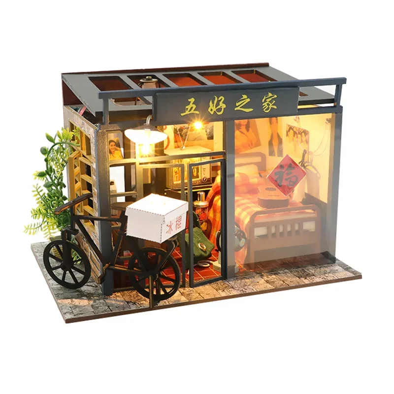 DIY-Dollhouse-Wooden-Miniature-Dollhouse-Handmade-Chinese-style-House ...