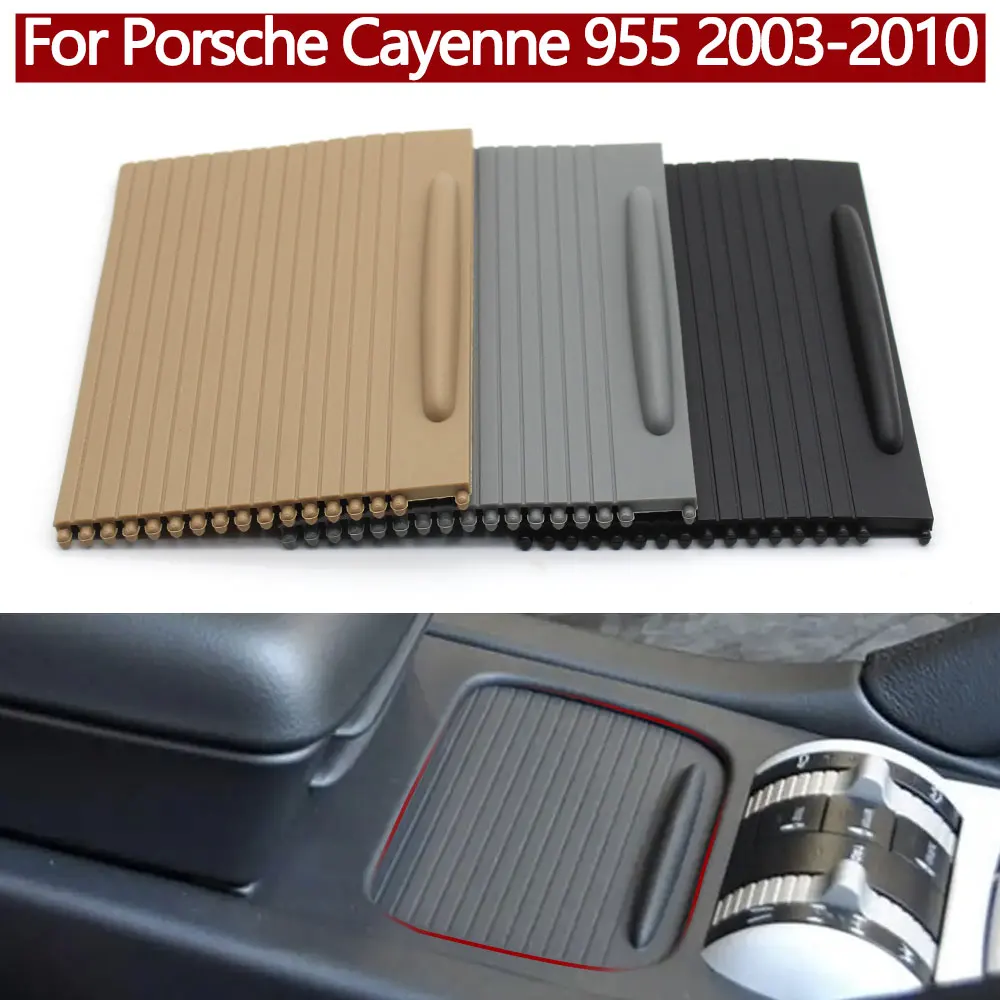 Car Front Center Console Sliding Shutters Drink Cup Holder Roller Blind ...