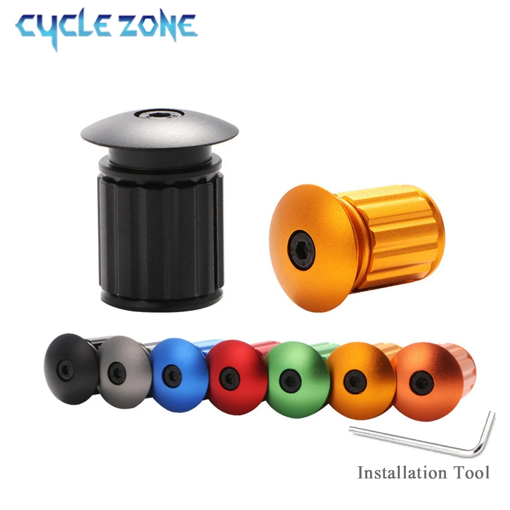 Expansion Bicycle Grips Plugs Road Bicycle Grips Cap Aluminum Alloy ...