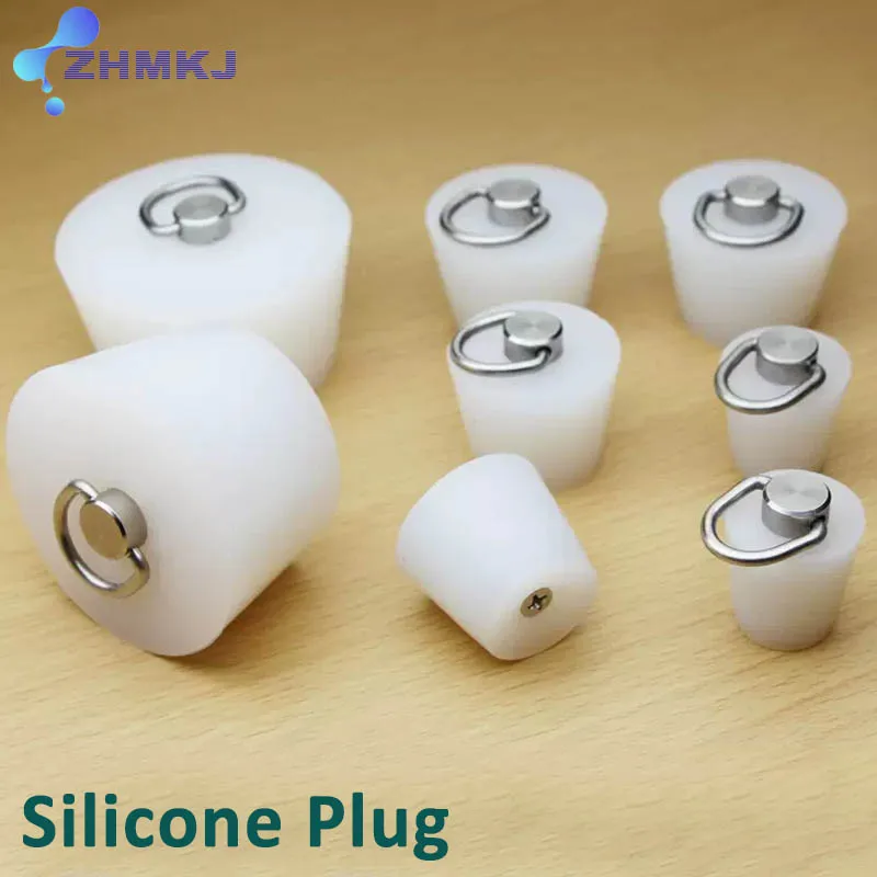 Silicone-Rubber-Stopper-Conical-Plugs-Sealing-With-Steel-D-Shape-Handle ...