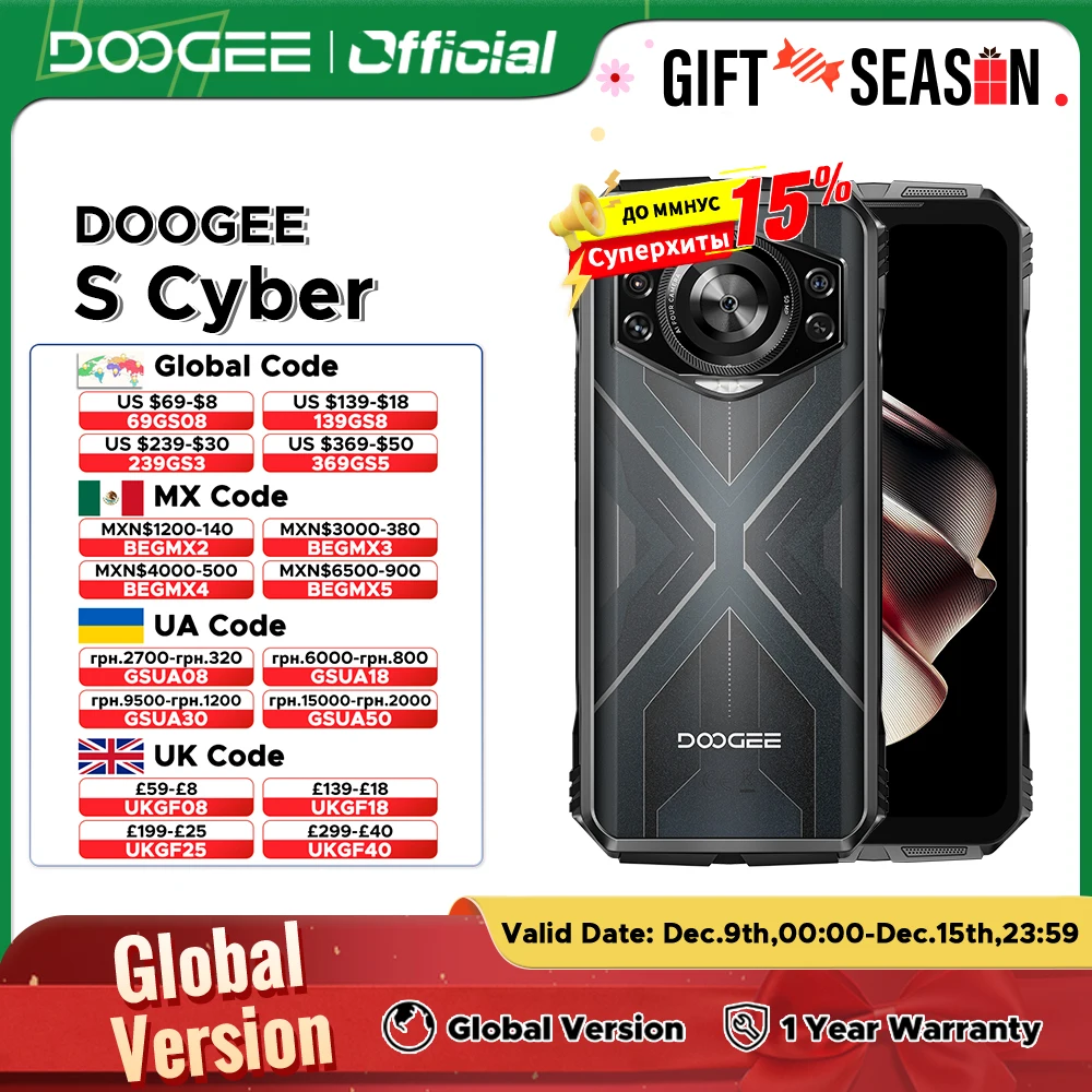Versi-n-Global-DOOGEE-S-Cyber-tel-fono-resistente-6-58-90Hz-pantalla ...