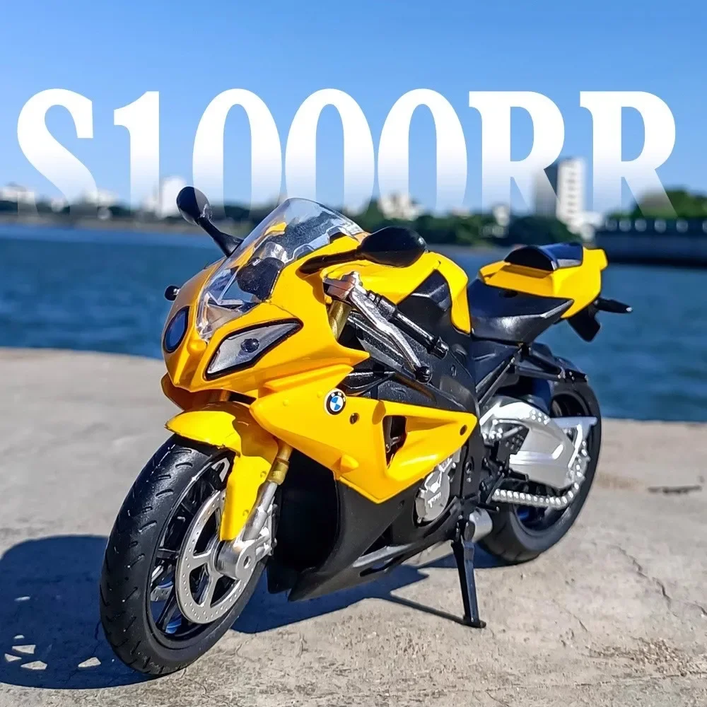 1:12 BMW S1000RR Motorcycle Model Toy Alloy Diecast Shock-absorbing ...