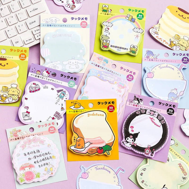30-50pcs-Sanrio-Cartoon-Memo-Pad-Cute-Pattern-Message-Record-Creativity ...