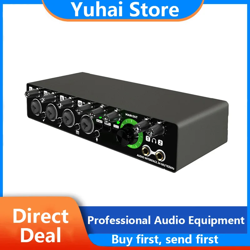 Yuhai-MD44-OEM-Professional-24bit-192kHz-Interface-de-Audio-4-in-4 ...