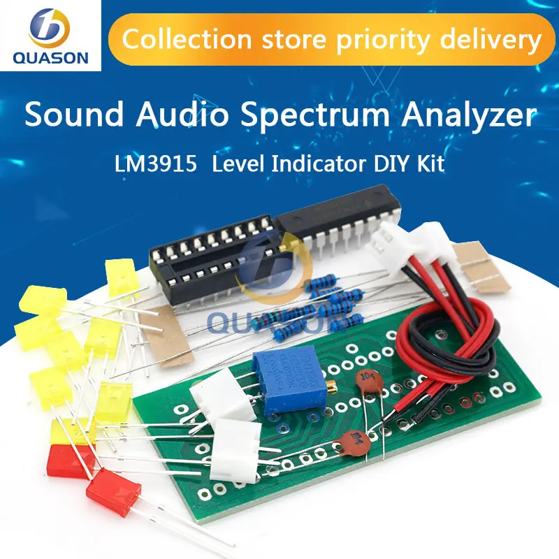 LM3915-DC-9V-12V-10-LED-Sound-Audio-Spectrum-Analyzer-Level-Indicator ...