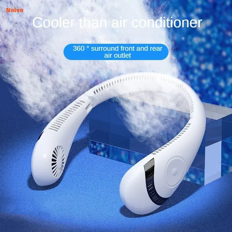 5000mAh-Powerful-Portable-Foldable-Hanging-Neck-Fan-Usb-Charging ...