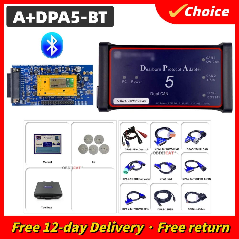 A-DPA5-With-Bluetooth-Dearborn-Adapter-for-Heavy-Duty-Truck-Scanner-DPA ...
