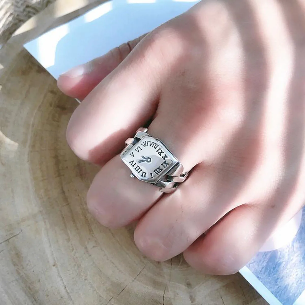 Anillo-de-reloj-de-cadena-con-n-meros-romanos-desgastados-Vintage-joyer ...