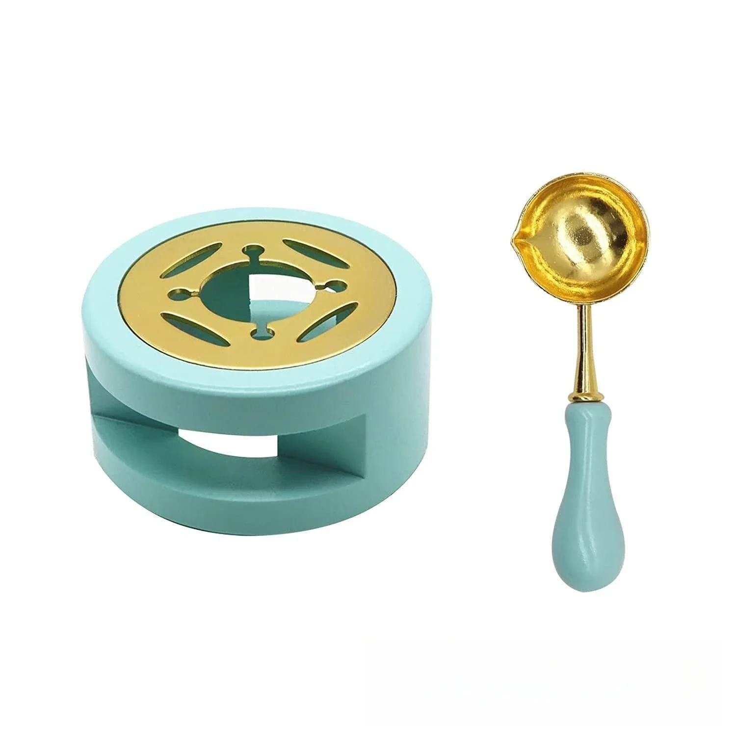 Wax-Seal-Stamp-Set-Lacquer-Furnace-Wax-Seal-Melting-Spoon-Rubber-Wood ...