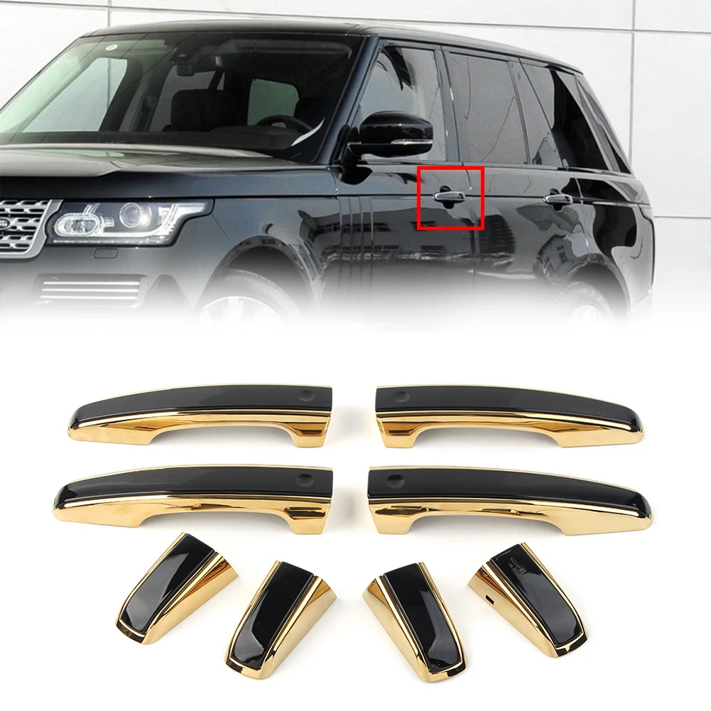 8Pcs Car Exterior Outside Door Handle Cover For Land Rover Discovery ...