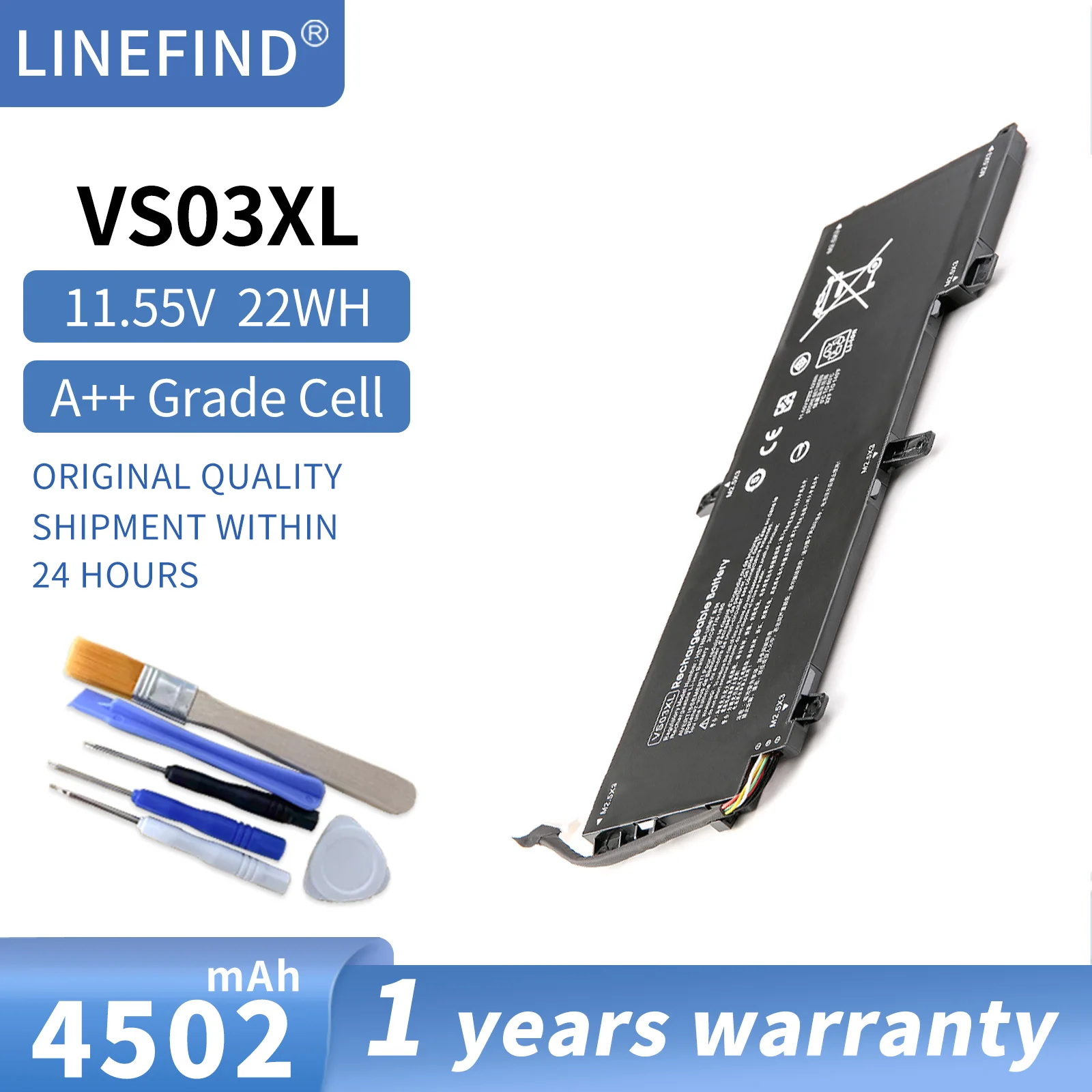 11.55V 52WH New VS03XL Laptop Battery For HP Envy 15-AS 15-AS028TU 15 ...