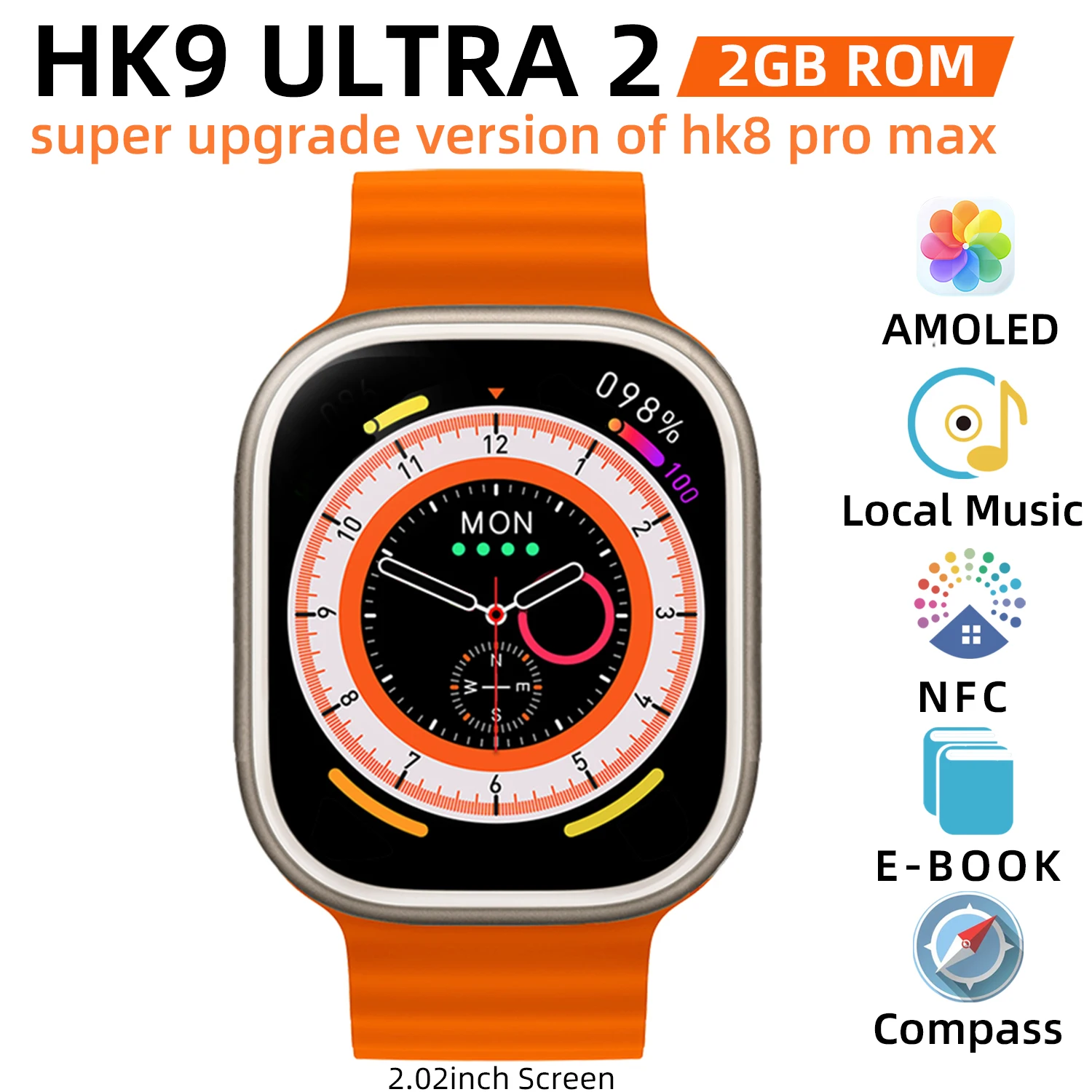 Smartwatch-HK9-Ultra-2-Masculino-ChatGPT-AMOLED-Original-Ilha-Din-mica ...