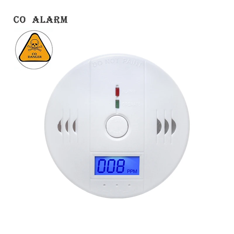 Carbon-Monoxide-Detector-CO-Alarm-Sensor-Monitor-Battery-Operated-with ...