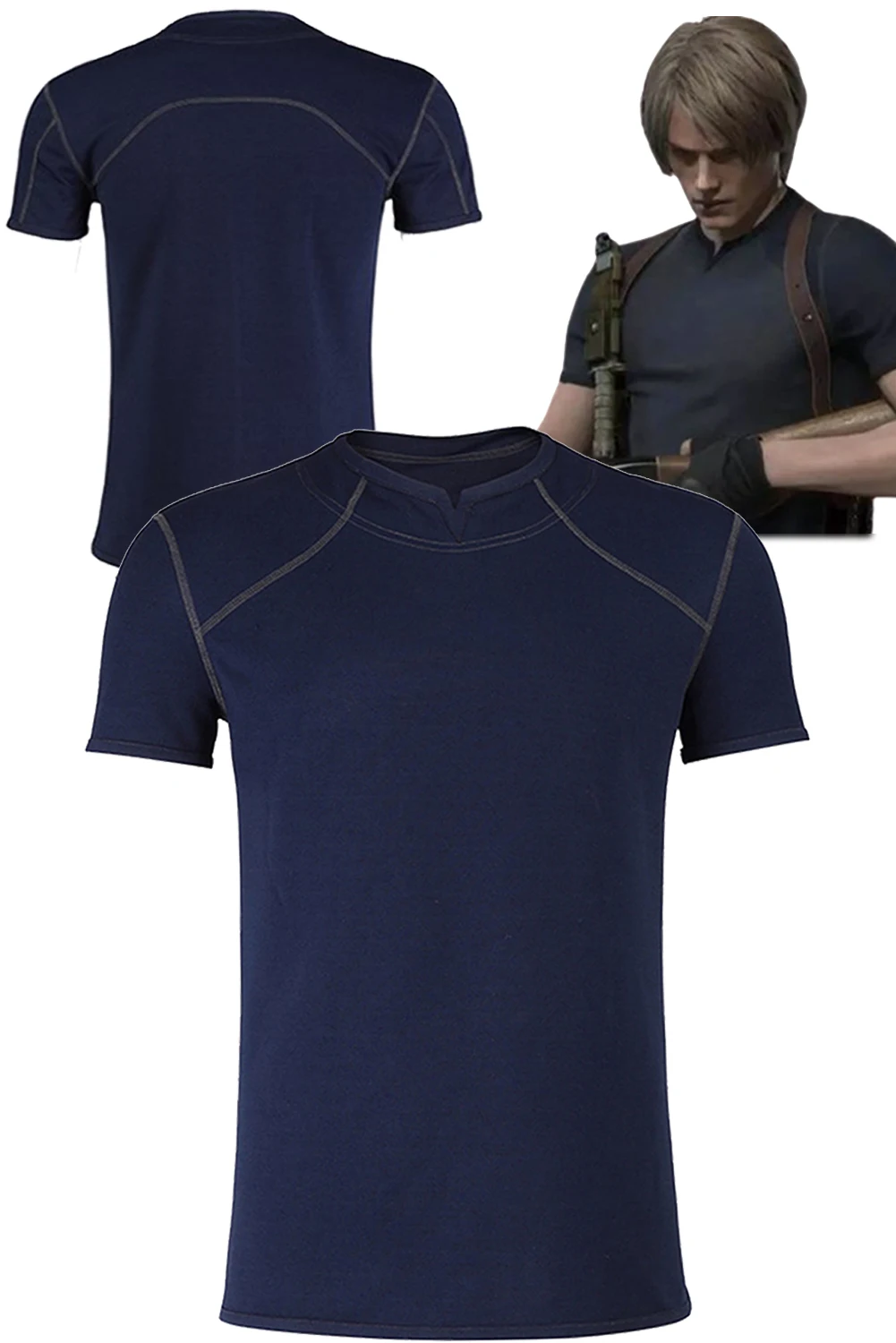 Leon-Cosplay-Fantasia-T-Shirt-Biohazard-Game-Resident-Re-Disguise ...