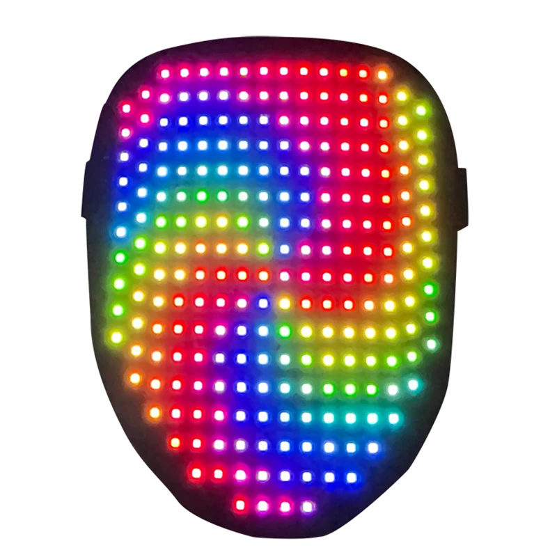 Multicolor-Full-Face-Mask-LED-Light-Up-Party-Carnival-Dance-Party ...