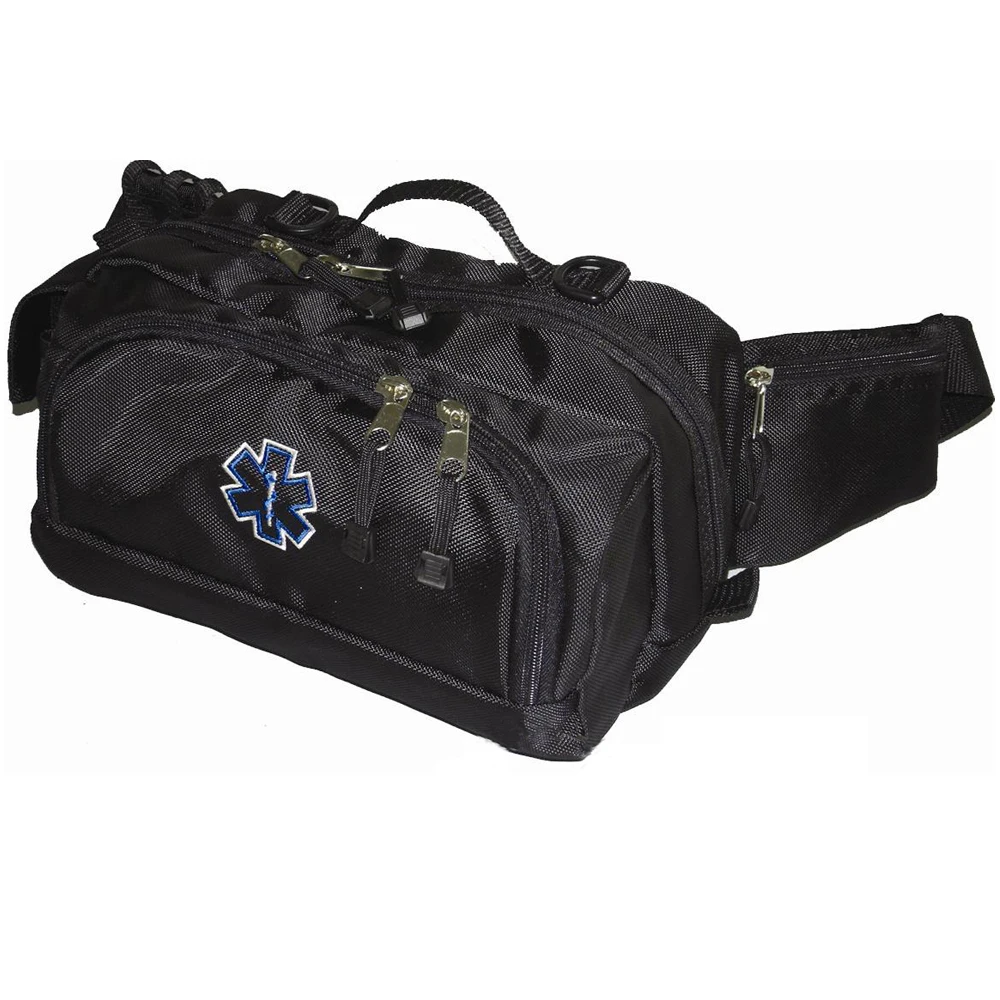 Empty-First-Aid-Fanny-Pack-Kit-EMS-Paramedic-Medical-Supplies-Black ...