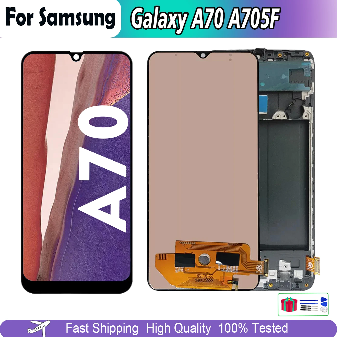 6-7-100-Tested-For-Samsung-Galaxy-A70-A705-A705F-LCD-Display-Touch ...