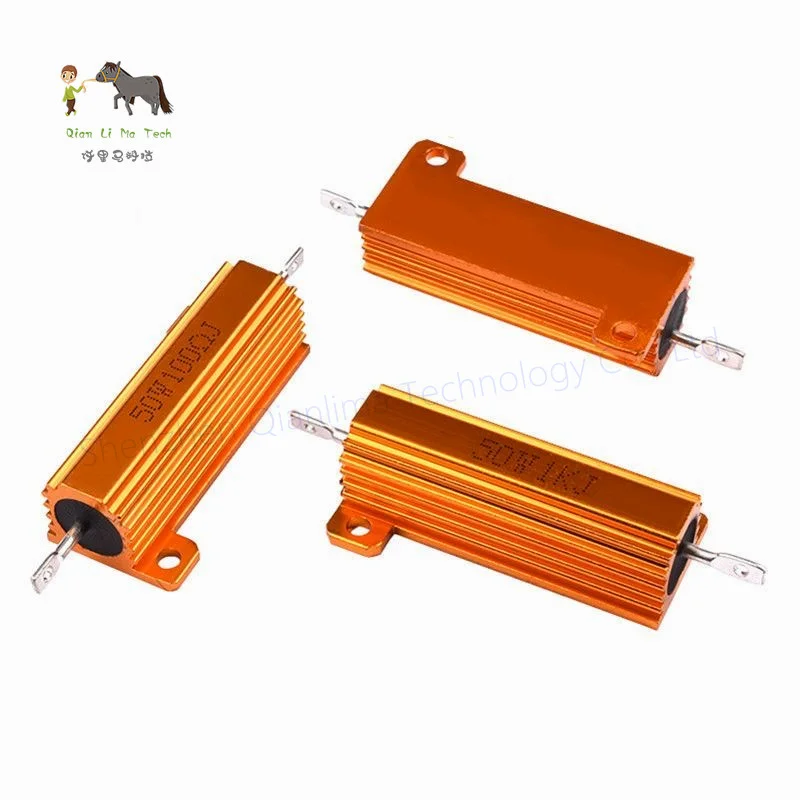 50W-RX24-Aluminum-Power-Metal-Shell-Case-Wirewound-Resistor-0-01R-100KR ...