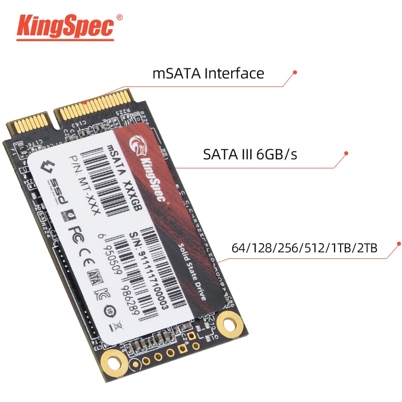 Kingspec Msata Ssd Internal Solid State Disk Sata Iii 128gb 256gb 512gb ...