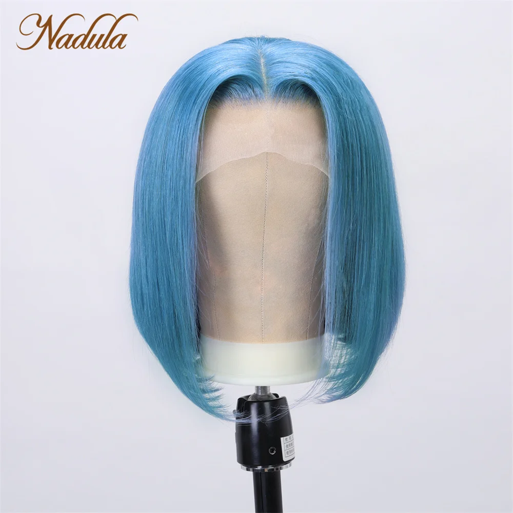 Nadula-Hair-13X4-Lace-Front-Bob-Wig-Soft-Icy-Blue-Color-Straight-Bob ...