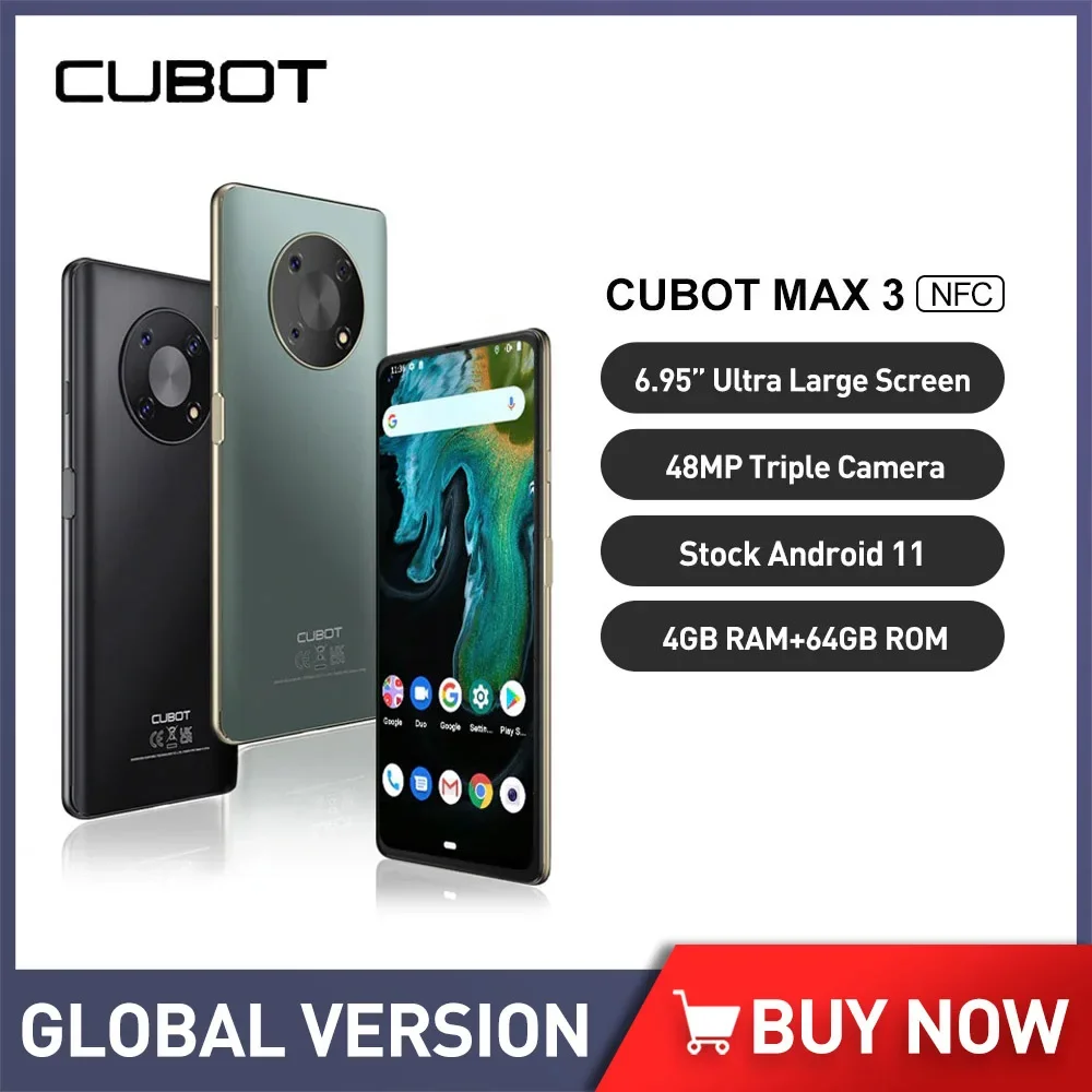 Cubot-MAX-3-Smartphones-6-95-Polegada-Android-11-0-4GB-RAM-64GB-ROM ...