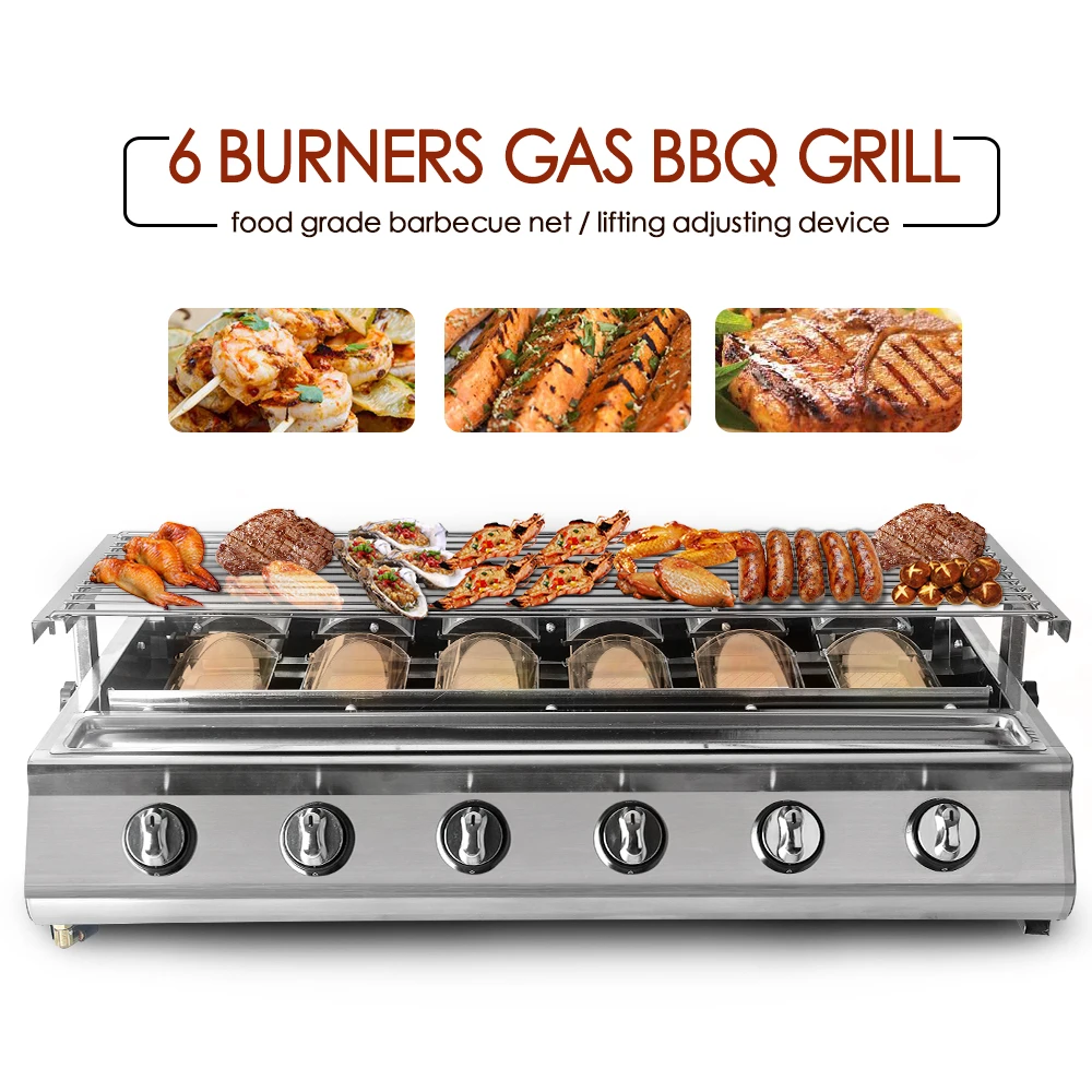 Smokeless-Infrared-BBQ-Grill-Stainless-Steel-Roast-Stove-Outdoor ...