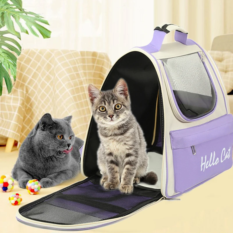 Portable-Breathable-Cat-Bag-Oxford-Cloth-Resistant-Pet-Bag-Outdoor-Pet ...