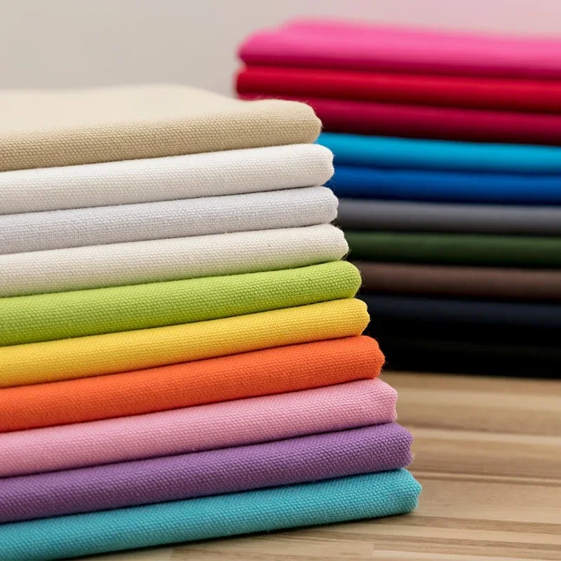 Premium 100% Cotton Solid Color Canvas Fabric - 200X145cm (9)