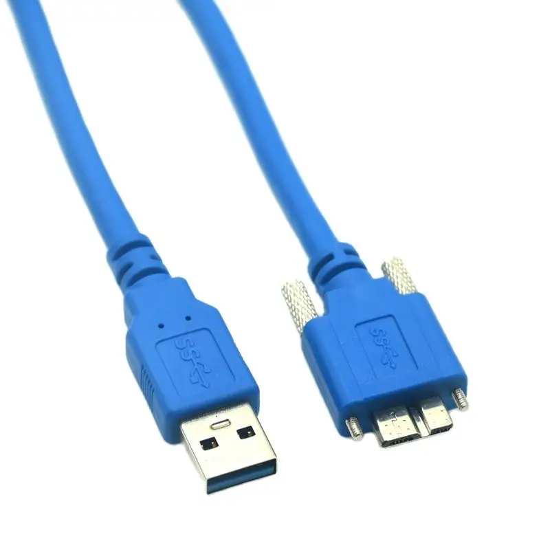Blue-USB-3-0-A-type-Male-To-Micro-B-Male-extension-Camera-Cable-Cord ...