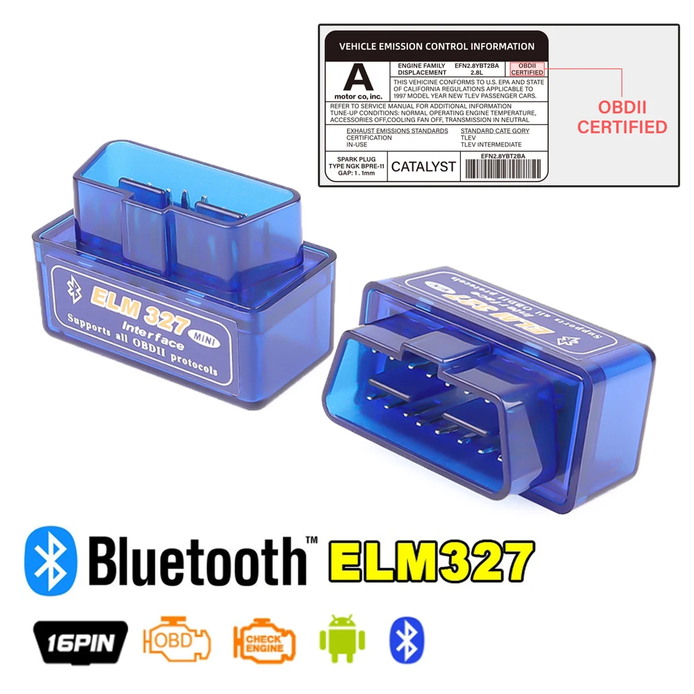 16-PIN-Interface-V2-1-ELM327-OBD2-Mini-Code-Reader-Scan-Tool-Bluetooth ...