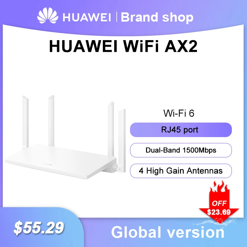 Global version Huawei router AX2 WiFi 6 router Dual band Full Gigabit ...
