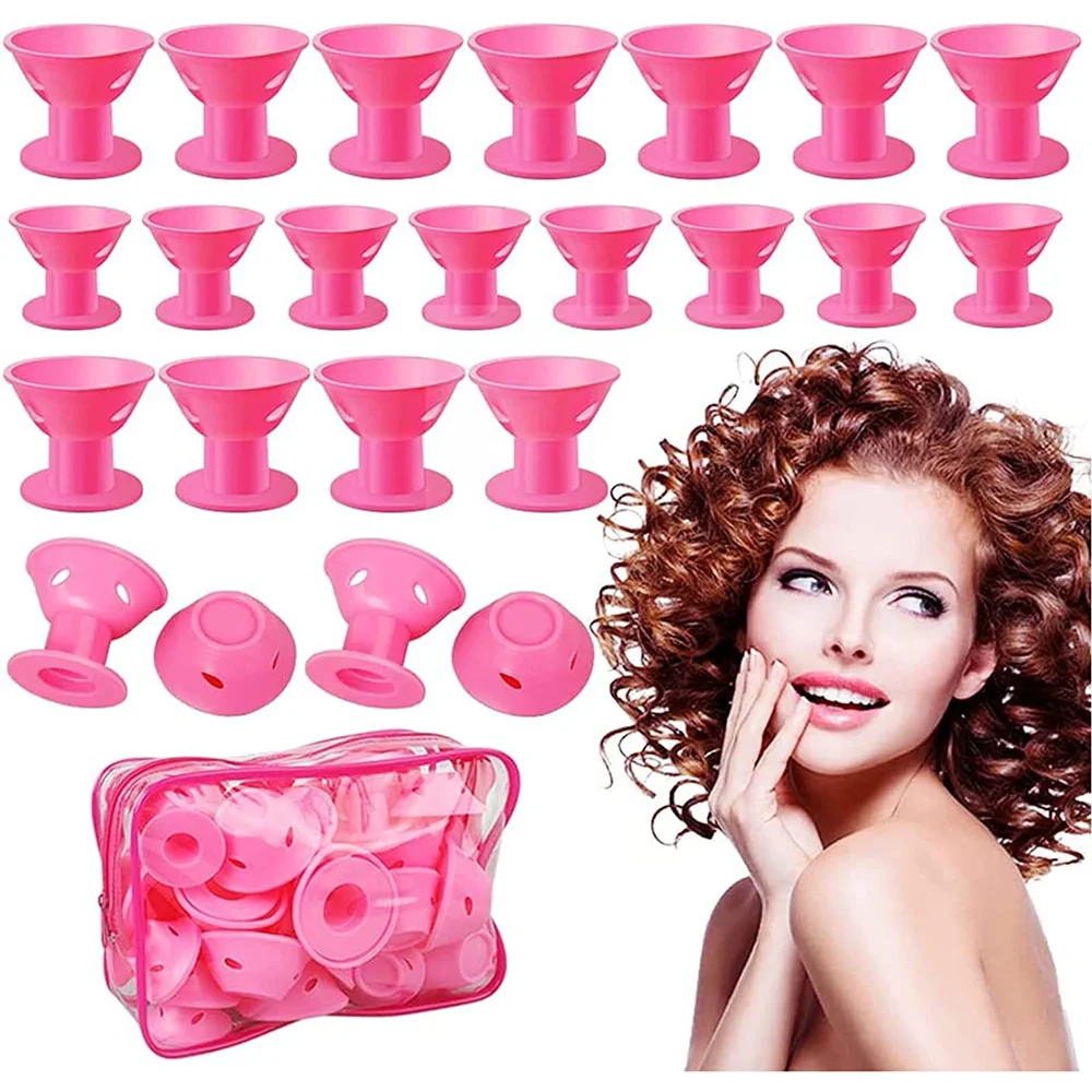 Soft-Rubber-Silicone-Heatless-Hair-Curler-Hair-Rollers-Clips-Don-t-Hurt ...