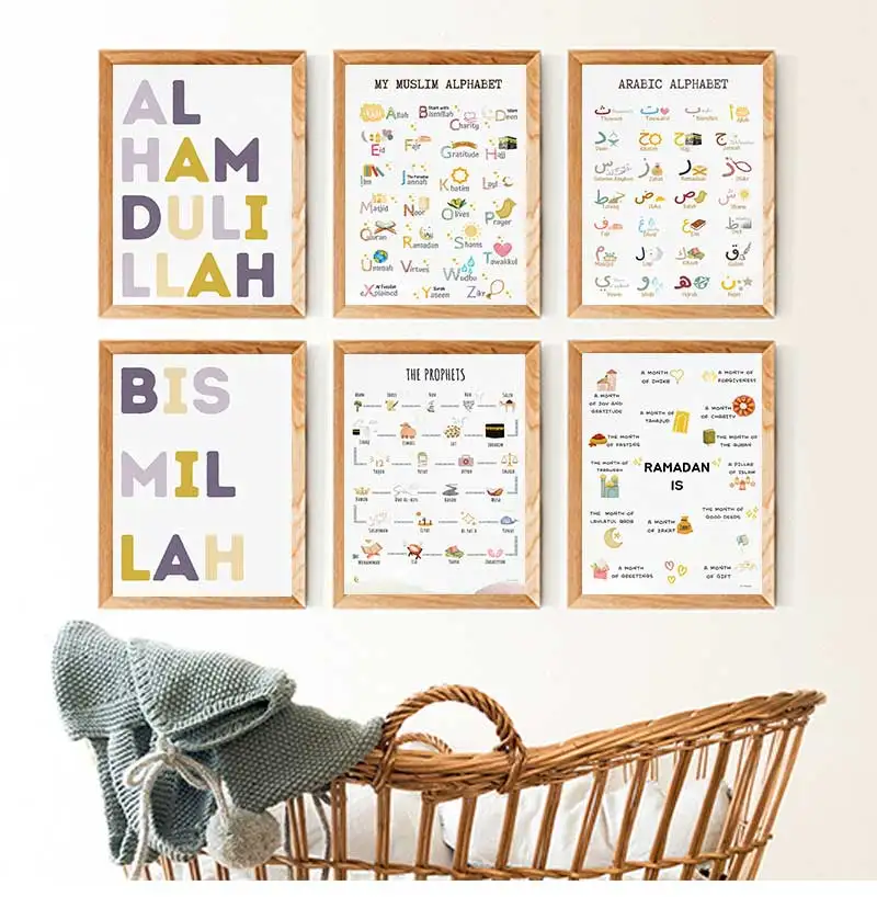 Islam Muslim Prophets Arabic Alphabet Allah Quran Personalization ...
