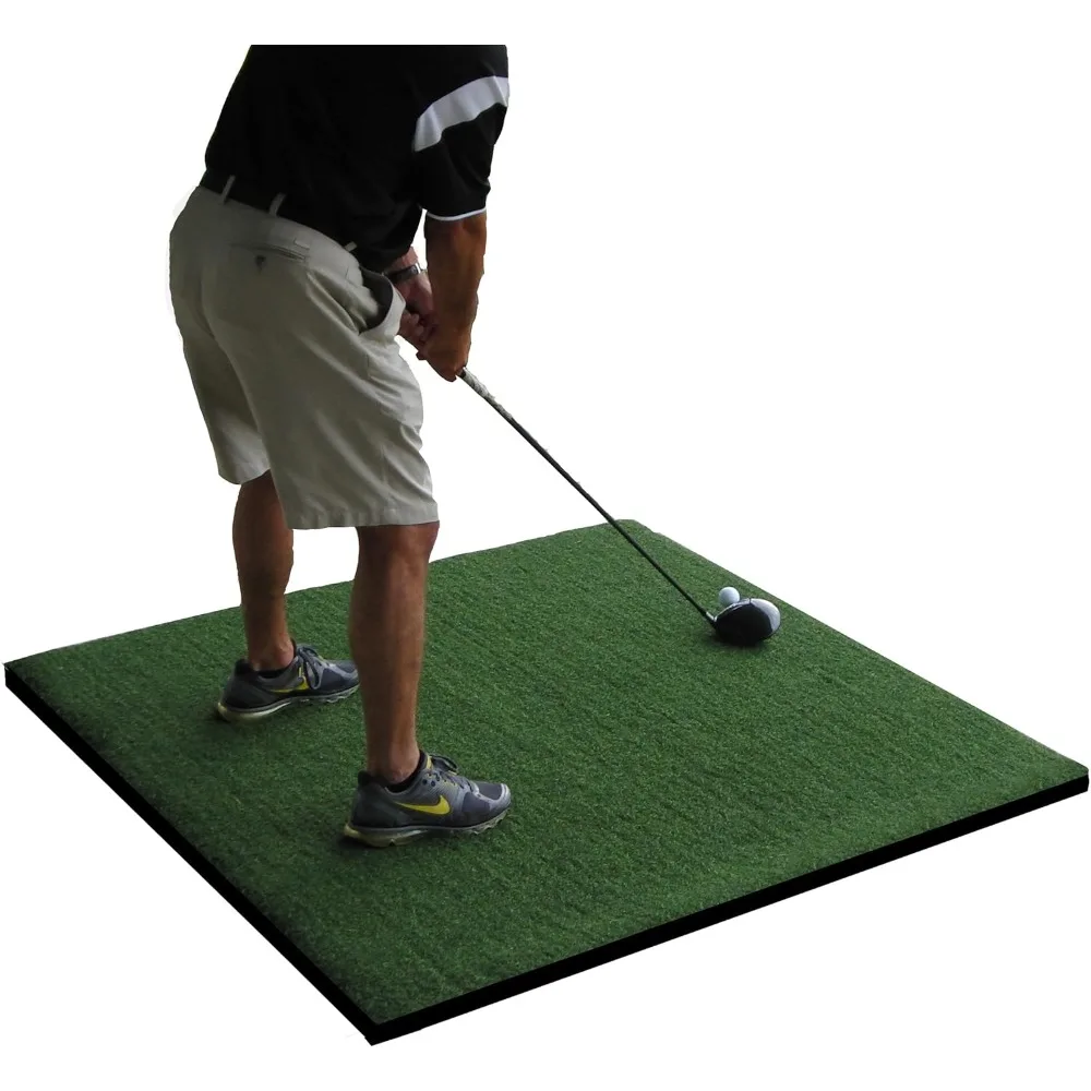 Commercial Pro 5' Feet X 5' Feet Golf Hitting Stance Mat- 5/8" Closed ...