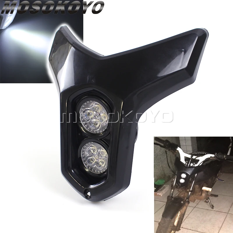 Street-Motorcycle-Dual-Projector-LED-Headlight-for-Kawasaki-Yamaha ...