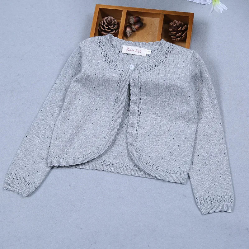 0-11yrs-Gray-Plain-Children-Girls-Cardigan-Sweater-Kids-Pink-Cotton ...