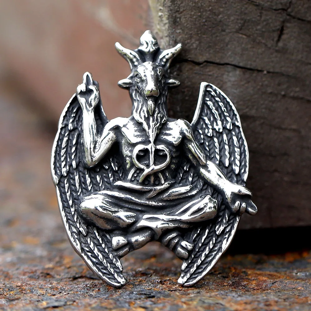 2023-NEW-Darkly-Men-s-316L-Stainless-Steel-Gothic-Satan-Goat-Lucifer ...