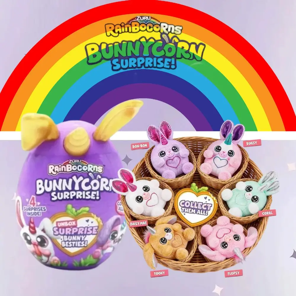 Cartoon Zuru Rainbocorns Bunnycorn Magic Egg Surprise Blind Box Rabbit ...