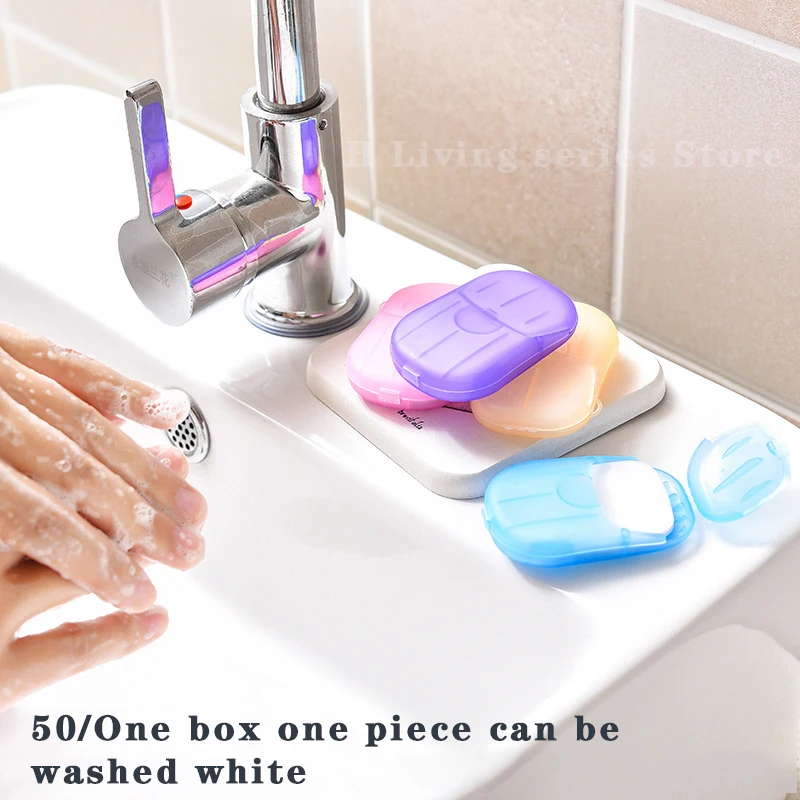 Portable Bathroom Soap Slices Bath Hand Washing Slice Sheets Outdoor ...