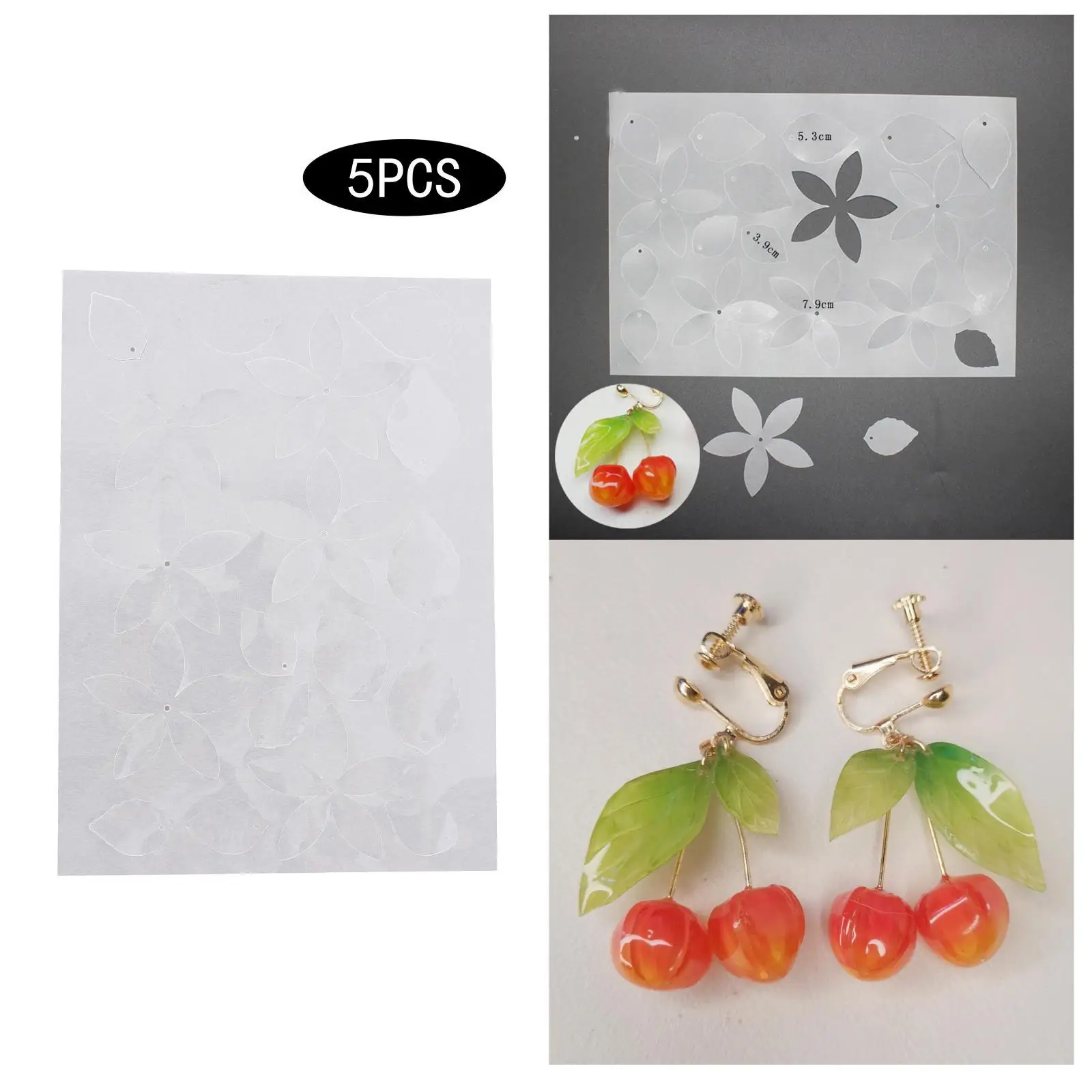 5-Sheets-29-20cm-Heat-Shrink-Plastic-Sheet-Shrink-Art-Film-Flower ...