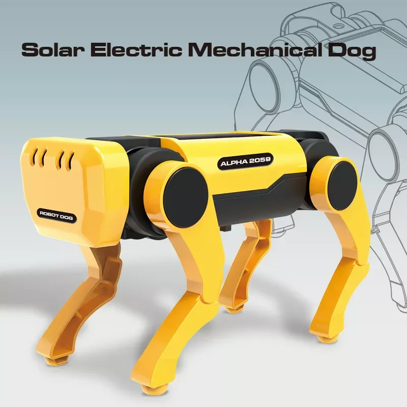 Diy Solar Powered Electric Mechanical Dog Robot - FunToyLab