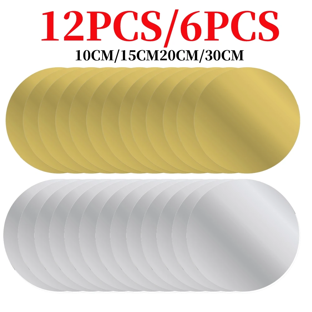 3D-Mirror-Wall-Sticker-Round-Mirror-DIY-Tiles-Window-Wall-Sticker-Decal ...