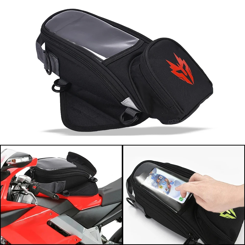 Motorcycle Tank Bag Waterproof Motorbike Saddle Bag Tank Fuel Tank Bag ...