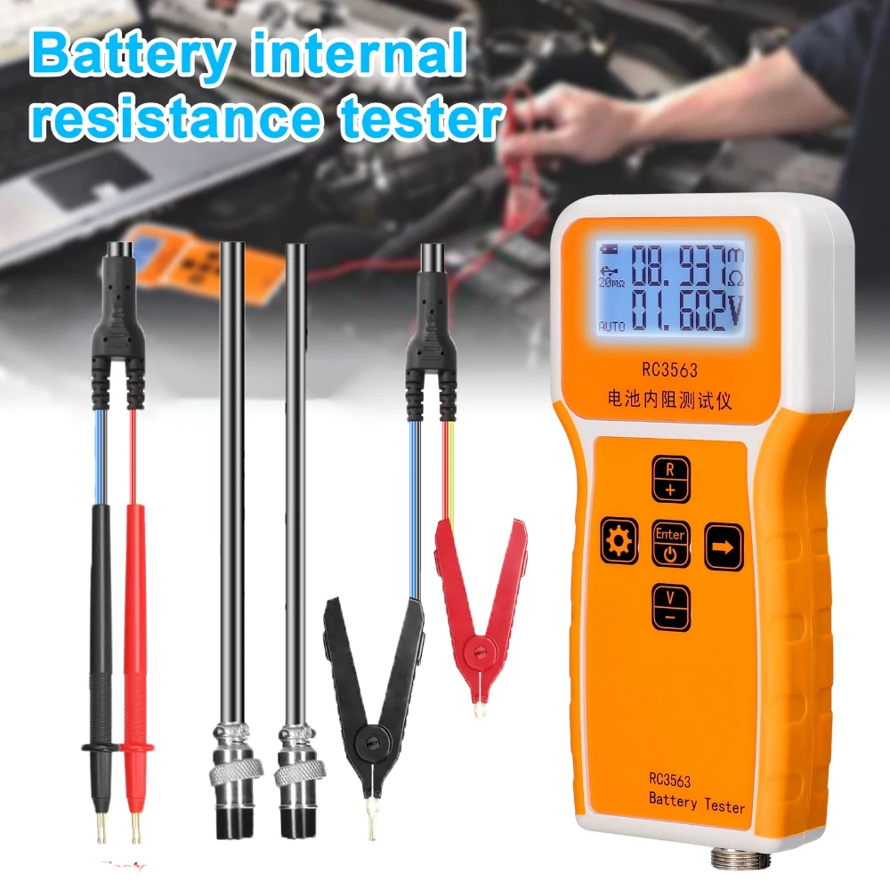 RC3563-Battery-Tester-LCD-High-Accuracy-Handheld-Battery-Internal ...