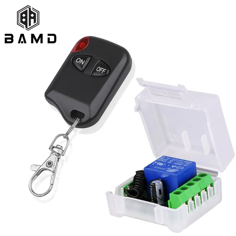 433Mhz RF Remote Control Wireless Switch DC 12V 1CH RF Relay Receiver ...