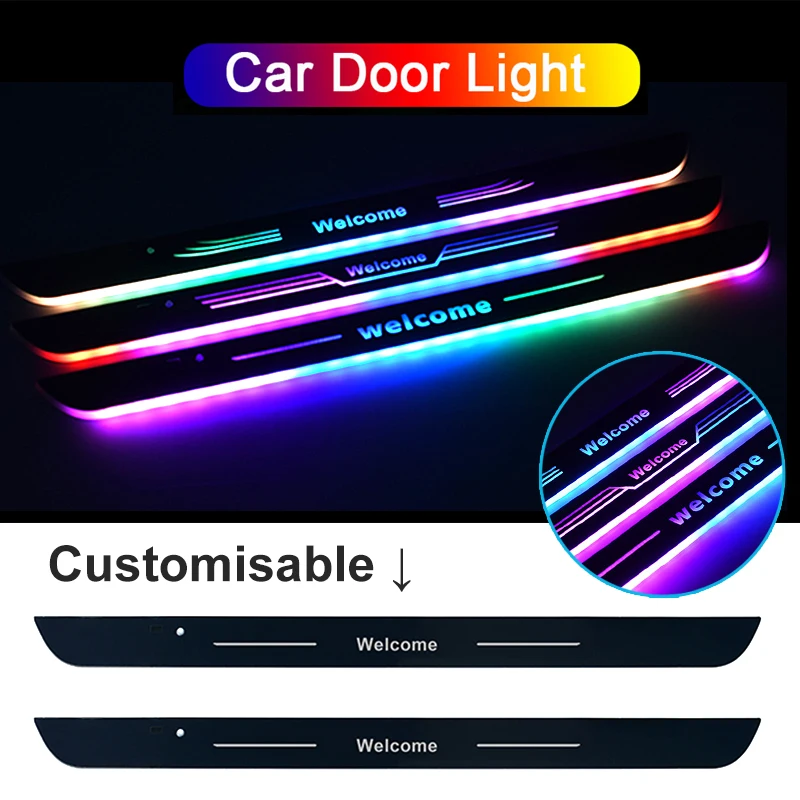 Customizable Car Door Sill Light Led Pedal Projector Laser Lamp Usb ...
